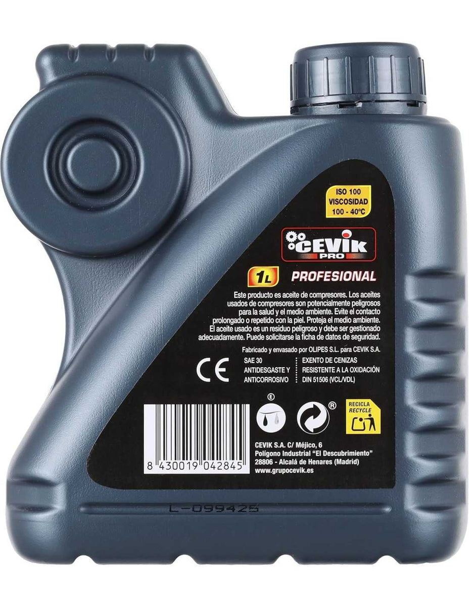 Cevik Aceite para compresor SAE30/40 – Incremental.es