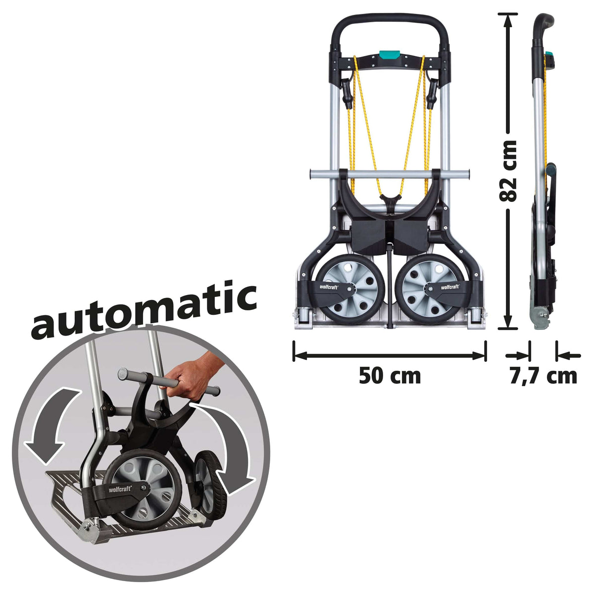 Wolfcraft TS 850 - Carro Transporte Plegable 100kg – Incremental.es